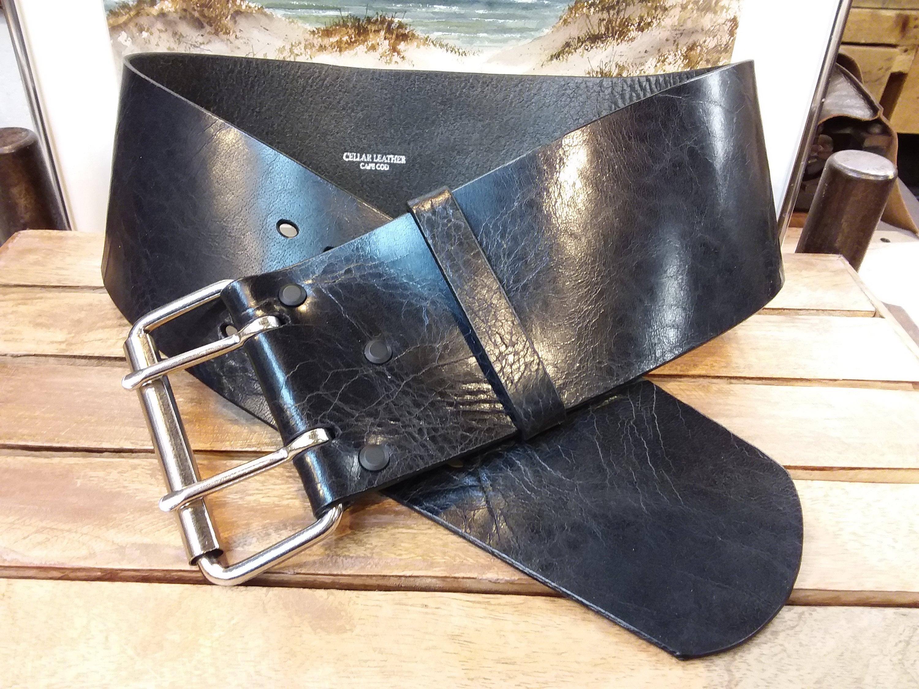 Handcrafted Women’s Wide Leather Fashion Belt - Etsy