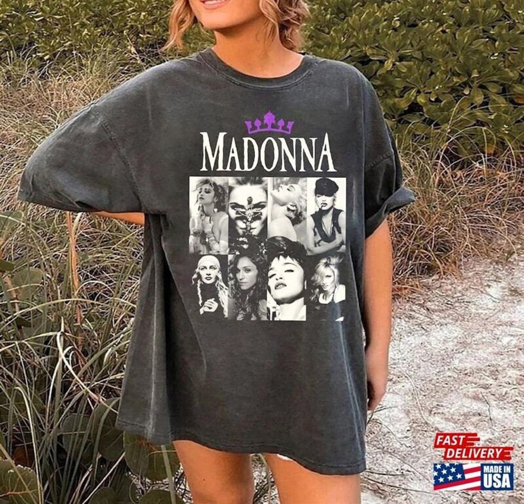90s Vintage Madonna Queen Shirt, Madonna Merch, 2024 Tour Madonna the Celebration T-shirt, Four ...