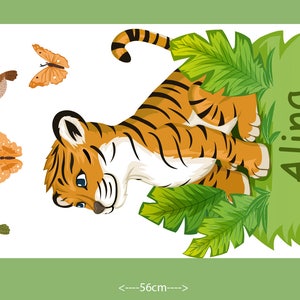 Wall Decal tiger Door Sign for the Nursery Jungle - Etsy