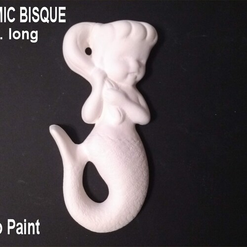 Ceramic Bisque U-paint Mermaid Bubbles and Babies Wall - Etsy