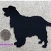 Small Springer Spaniel Dog Applique Patches in Black Wool | Etsy