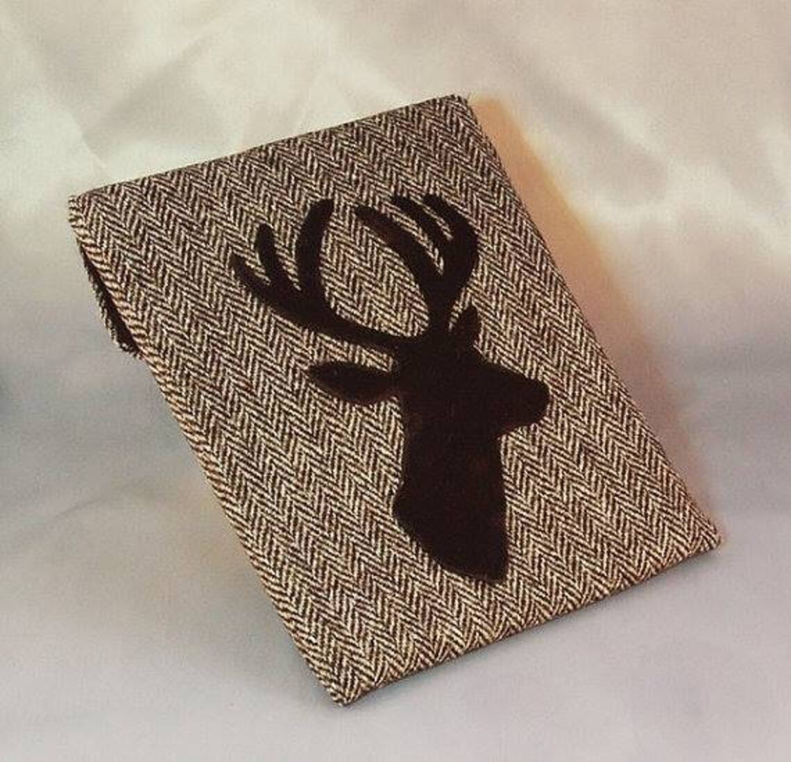Applique Patch Stag Head Deer Head Buck Head Black Scottish Fabric Fine ...