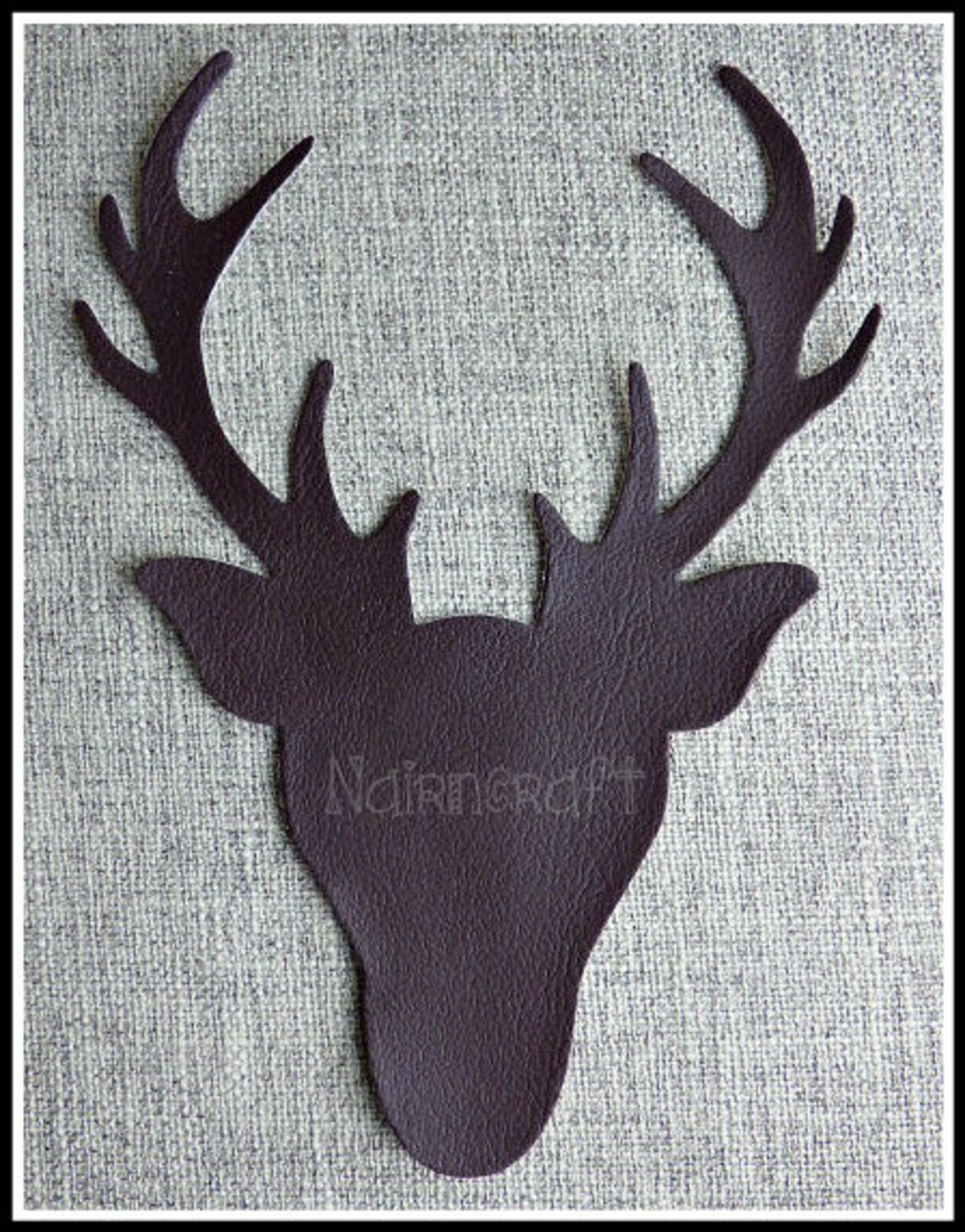 Applique Patch Stag Head Deer Head Buck's Head Brown | Etsy