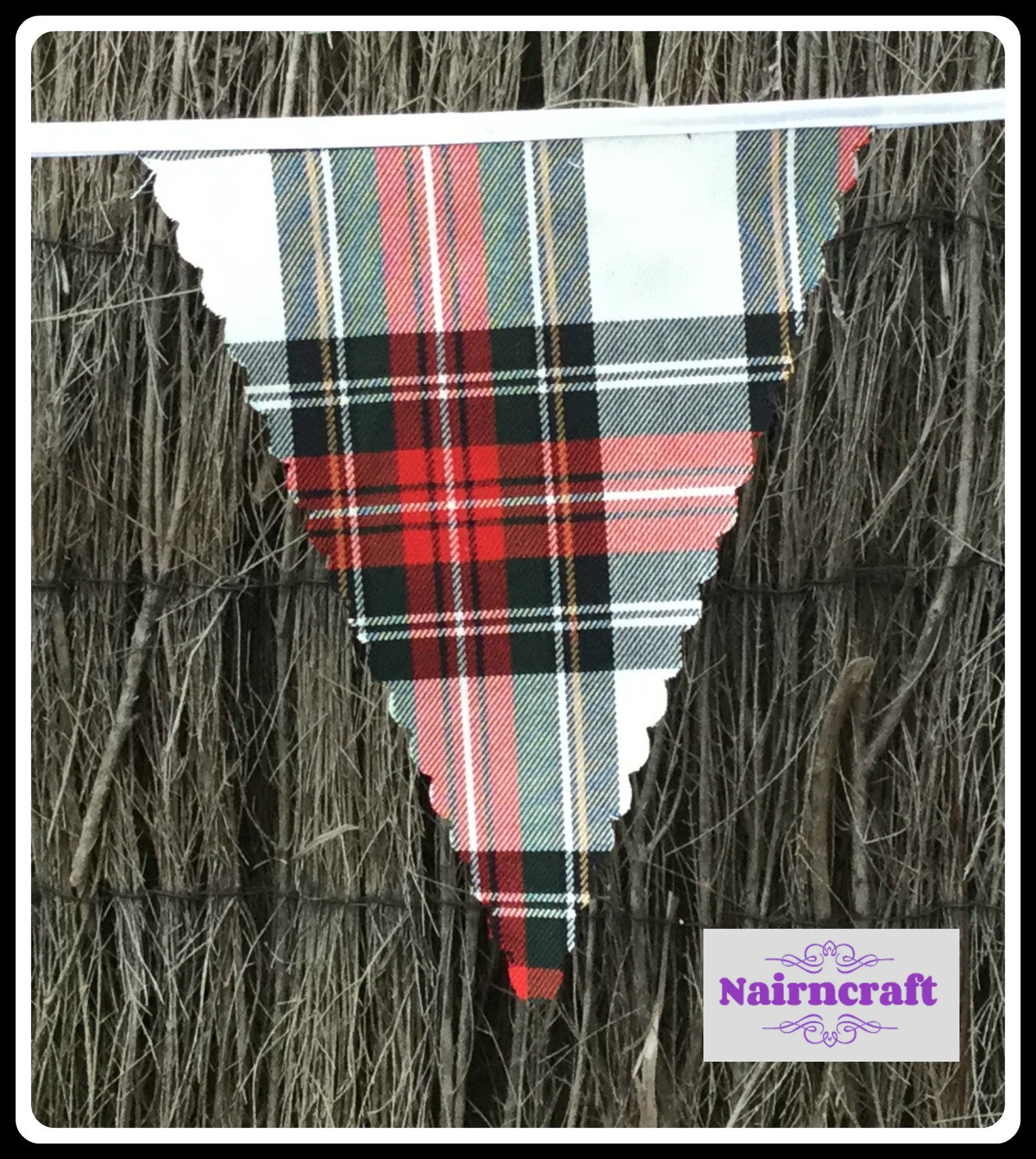 Tartan Plaid Wedding Bunting Handmade of Dress Stewart Tartan - Etsy