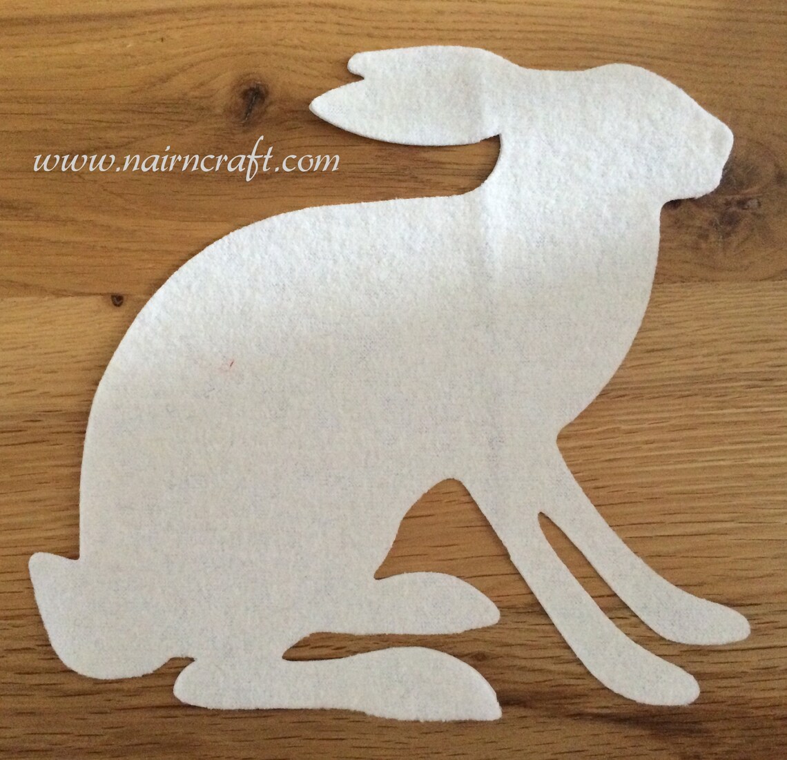Large Rabbit Hare Applique Patch Made in Winter Harris Tweed - Etsy
