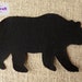 Black Bear Applique Patch in Black Cashmere and Wool Fabric. They Are ...