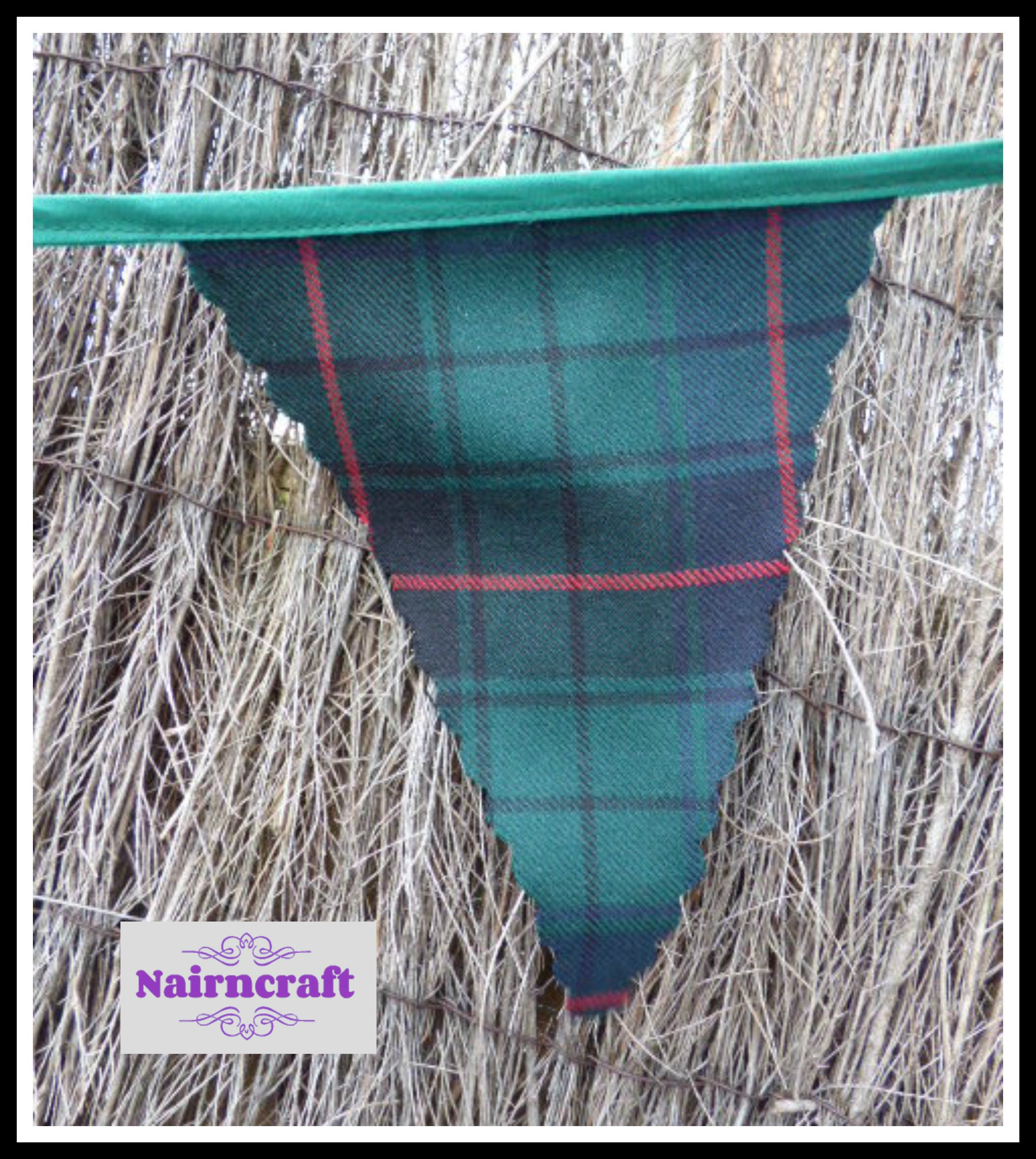 Tartan Plaid Wedding Bunting handmade of Multi Coloured Tartan | Etsy