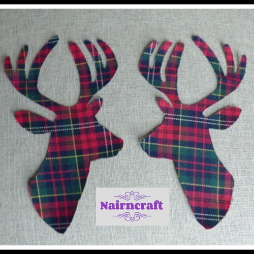 Embroidered Deer Head Patch Buck Applique Iron On | Etsy