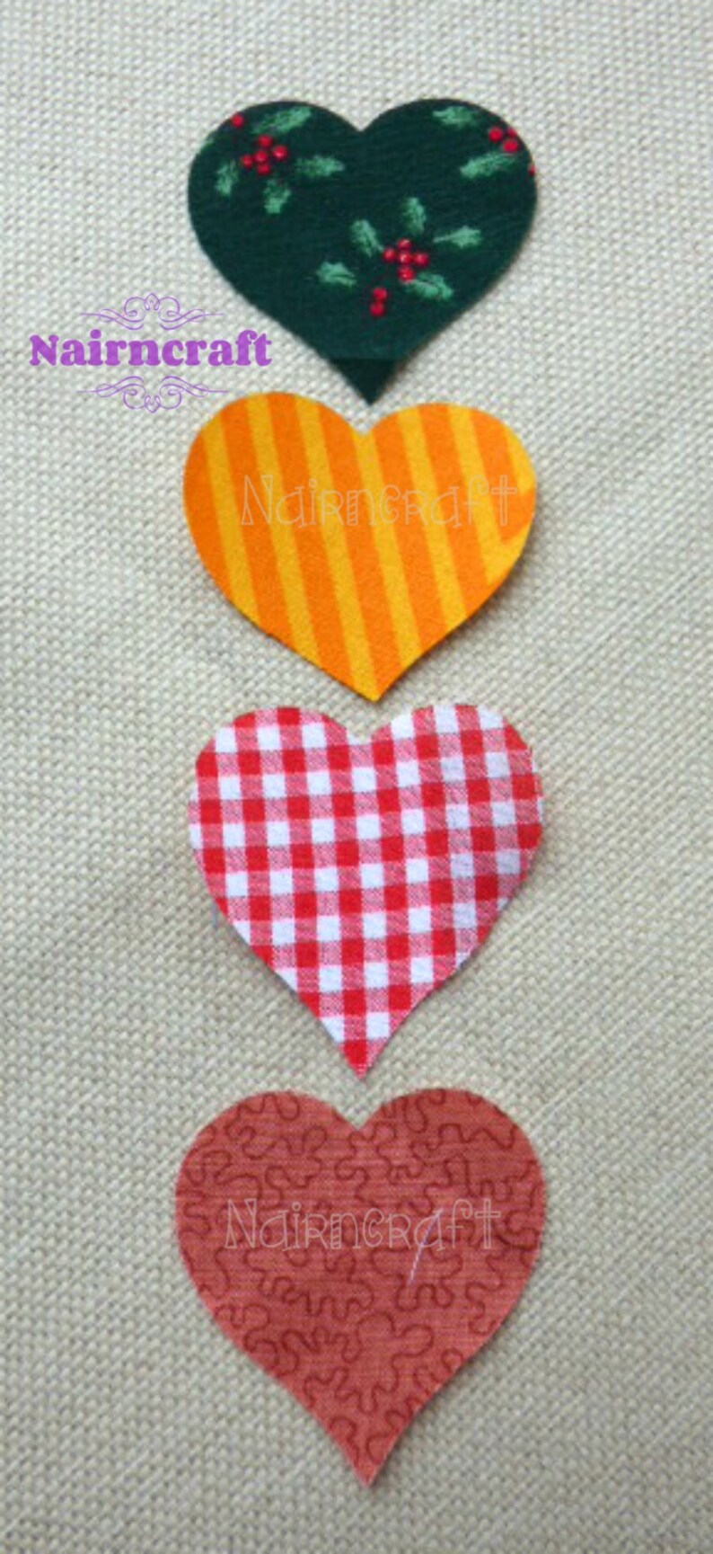 Heart Design Applique Patches you get 20 pieces of Multi | Etsy