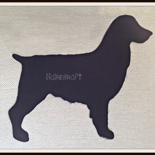 Springer Spaniel Dog Applique Patch in Black Wool Fabric is - Etsy