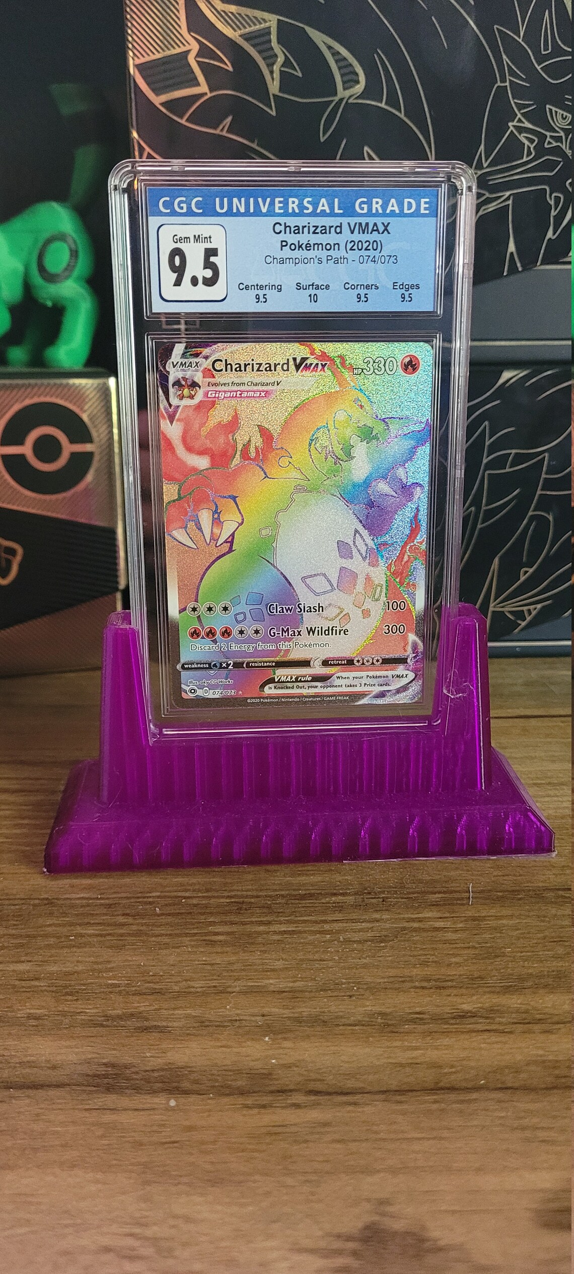 Graded Trading Card Slab Display Stand CGC or PSA - Etsy