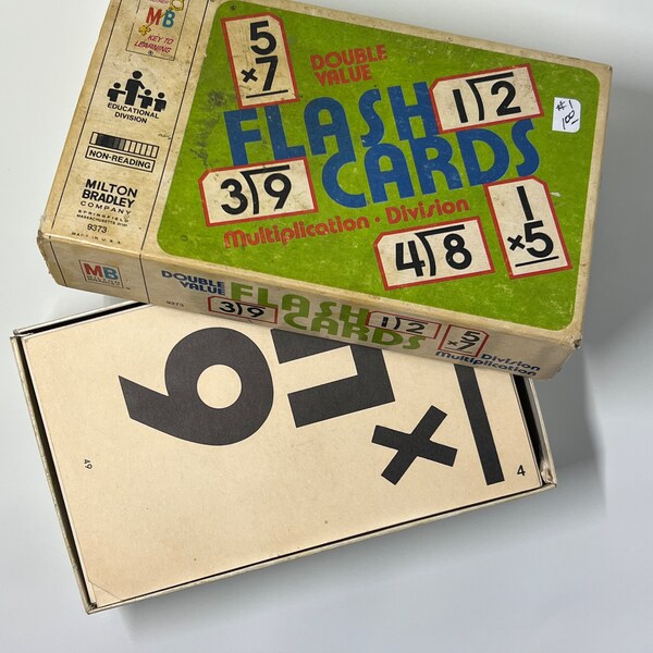 Multiplication Flash Card - Etsy