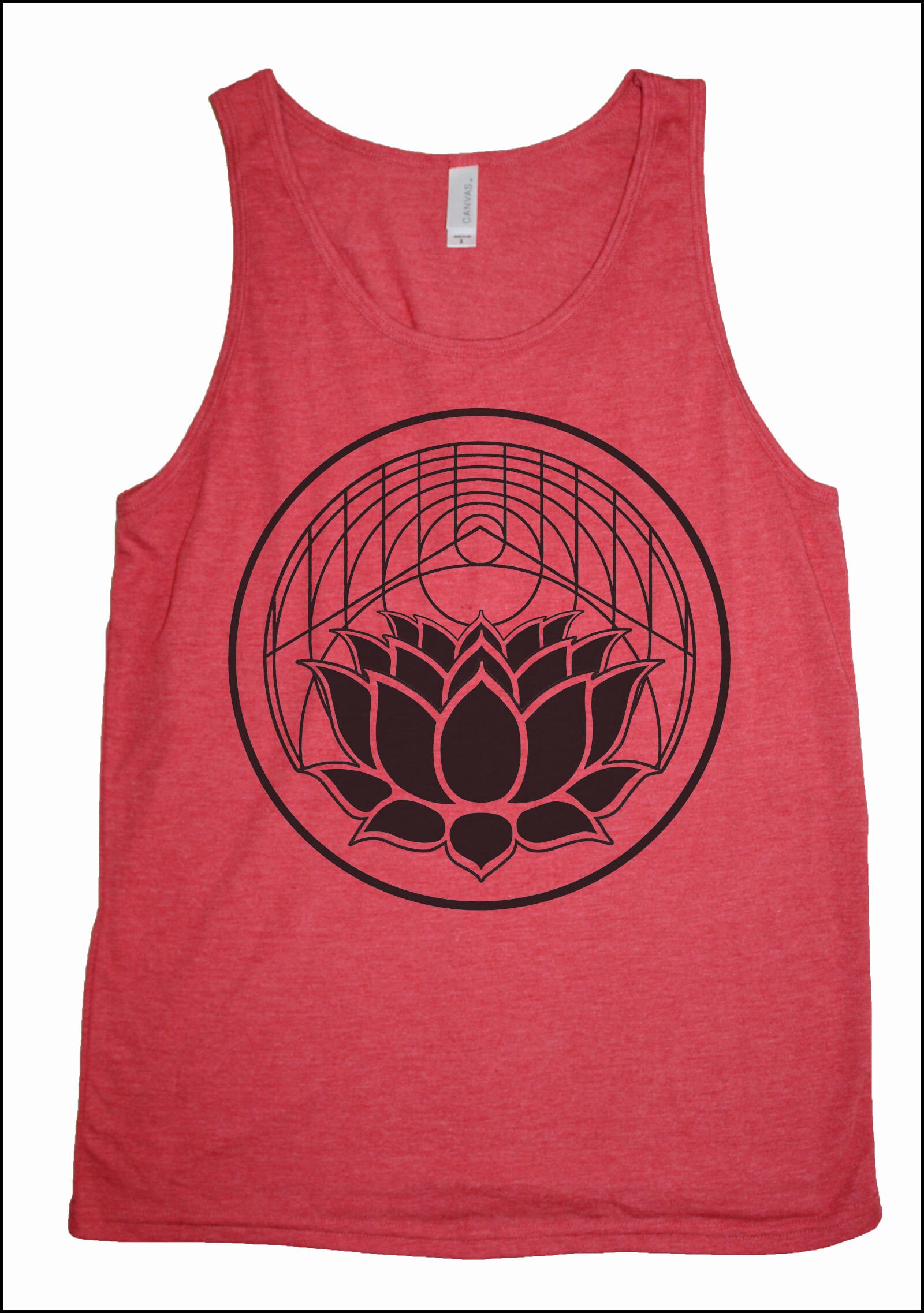 Men's LOTUS Geometric Design Tank Sacred Geometry Tattoo | Etsy
