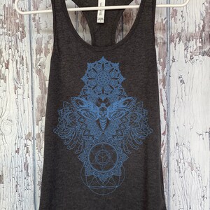 Women's IMPERMANENCE Mandala Tank Dotwork Sacred Geometry Psychedelic ...