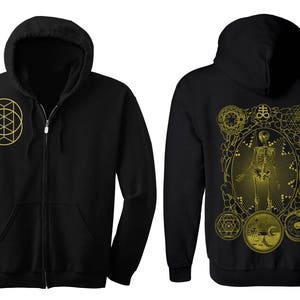 ALCHEMIST Hoodie Men's and Women's Geometric Alchemy Black Hooded ...