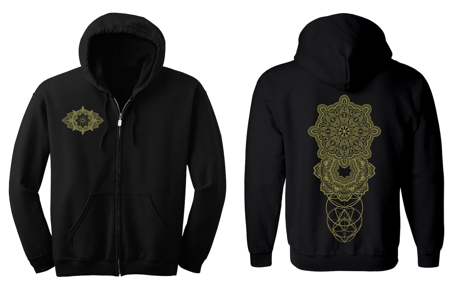 Geometric REALMS MANDALA Hoodie Men's and Women's - Etsy