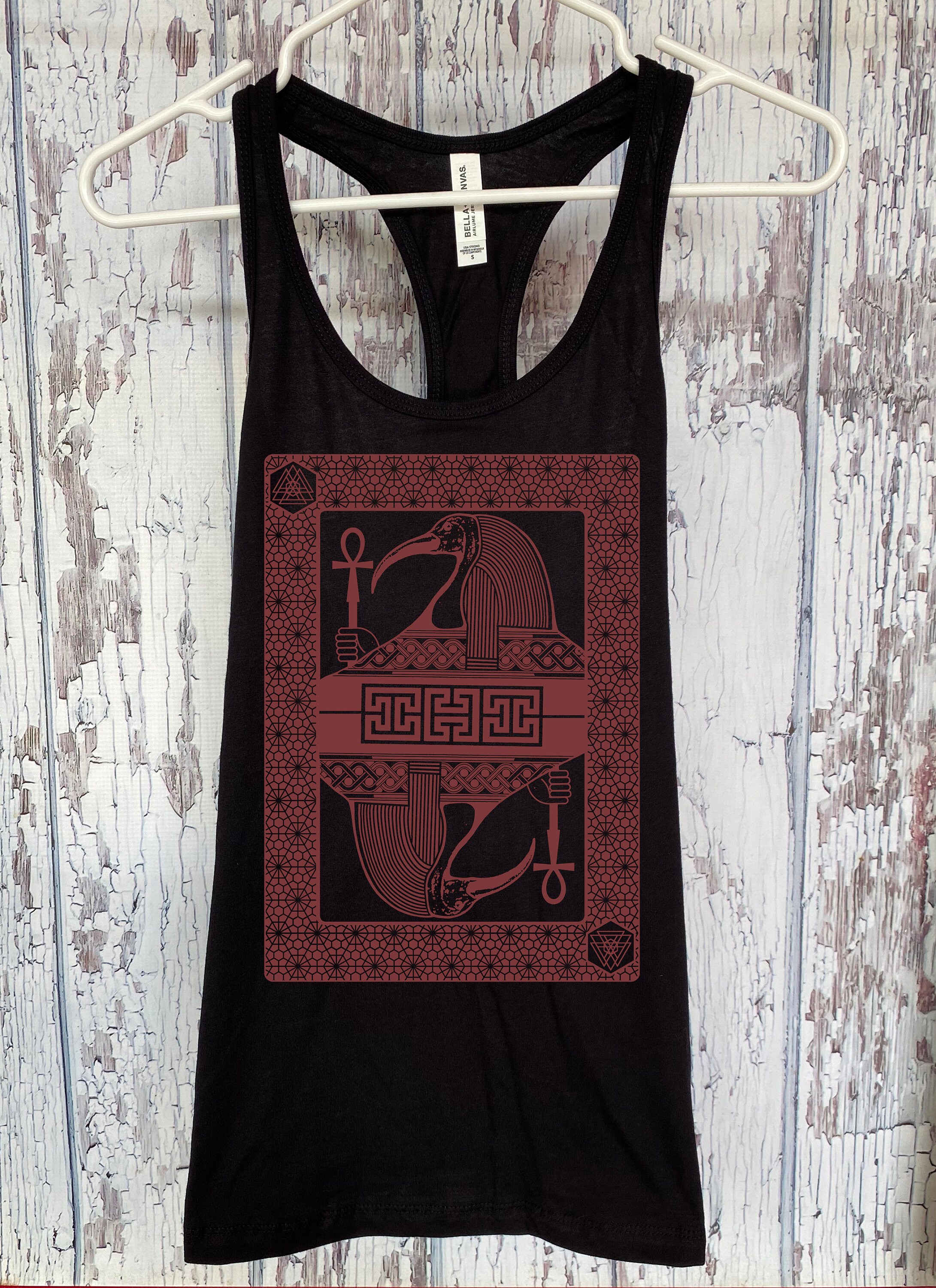 Women's THOTH Tank Top Egyptian SACRED GEOMETRY Screen - Etsy Canada