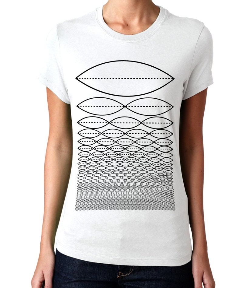 Women's TONE WAVE Shirt Sacred Geometry Frequency Pythagoras Burnout ...