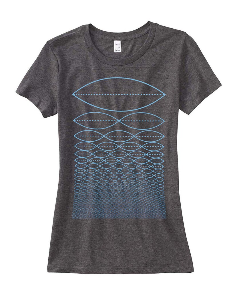 Women's TONE WAVE Shirt Sacred Geometry Frequency Pythagoras Burnout ...