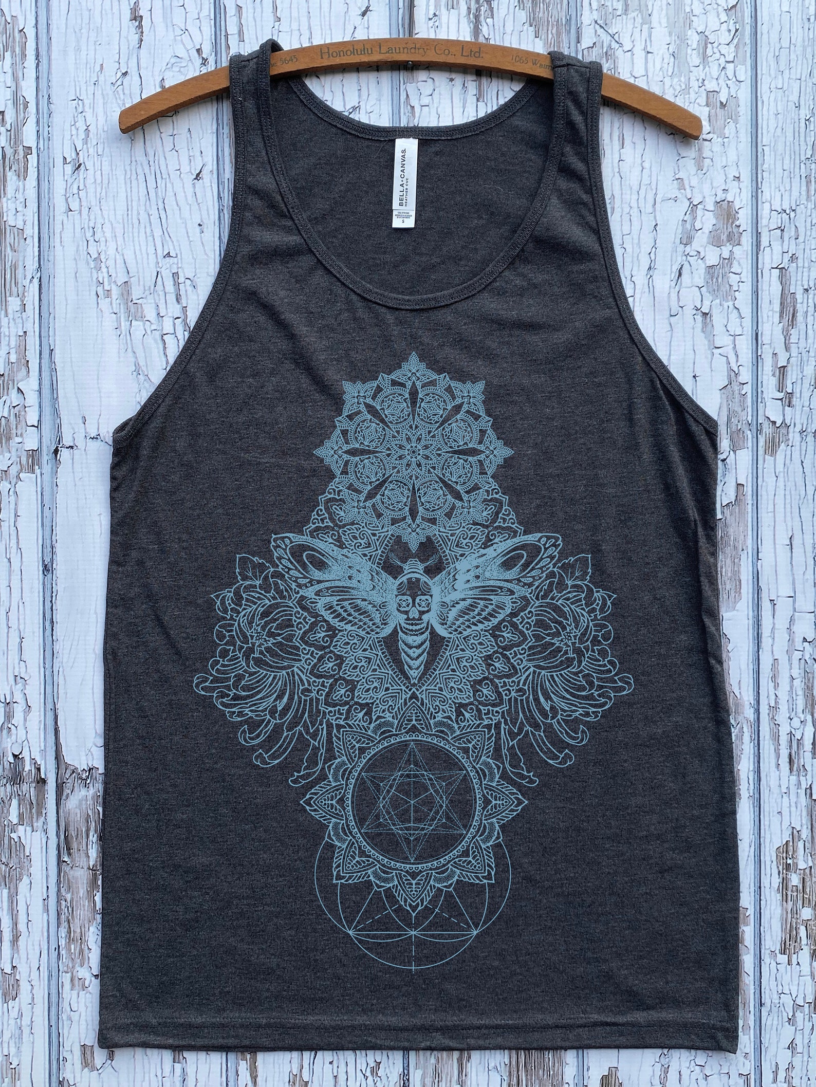 Men's IMPERMANENCE Mandala Tank Dotwork Sacred Geometry - Etsy