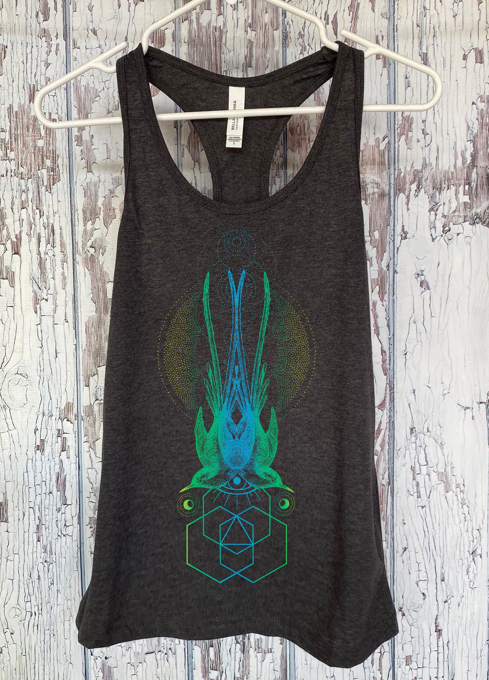 Women's Symmetrical Sparrows Tank Dotwork Sacred Geometry | Etsy