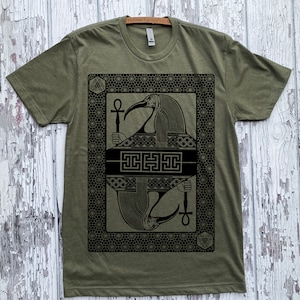 Unisex Tee THOTH Sacred Geometry Egyptian Ancient Mystic Screen Printed ...