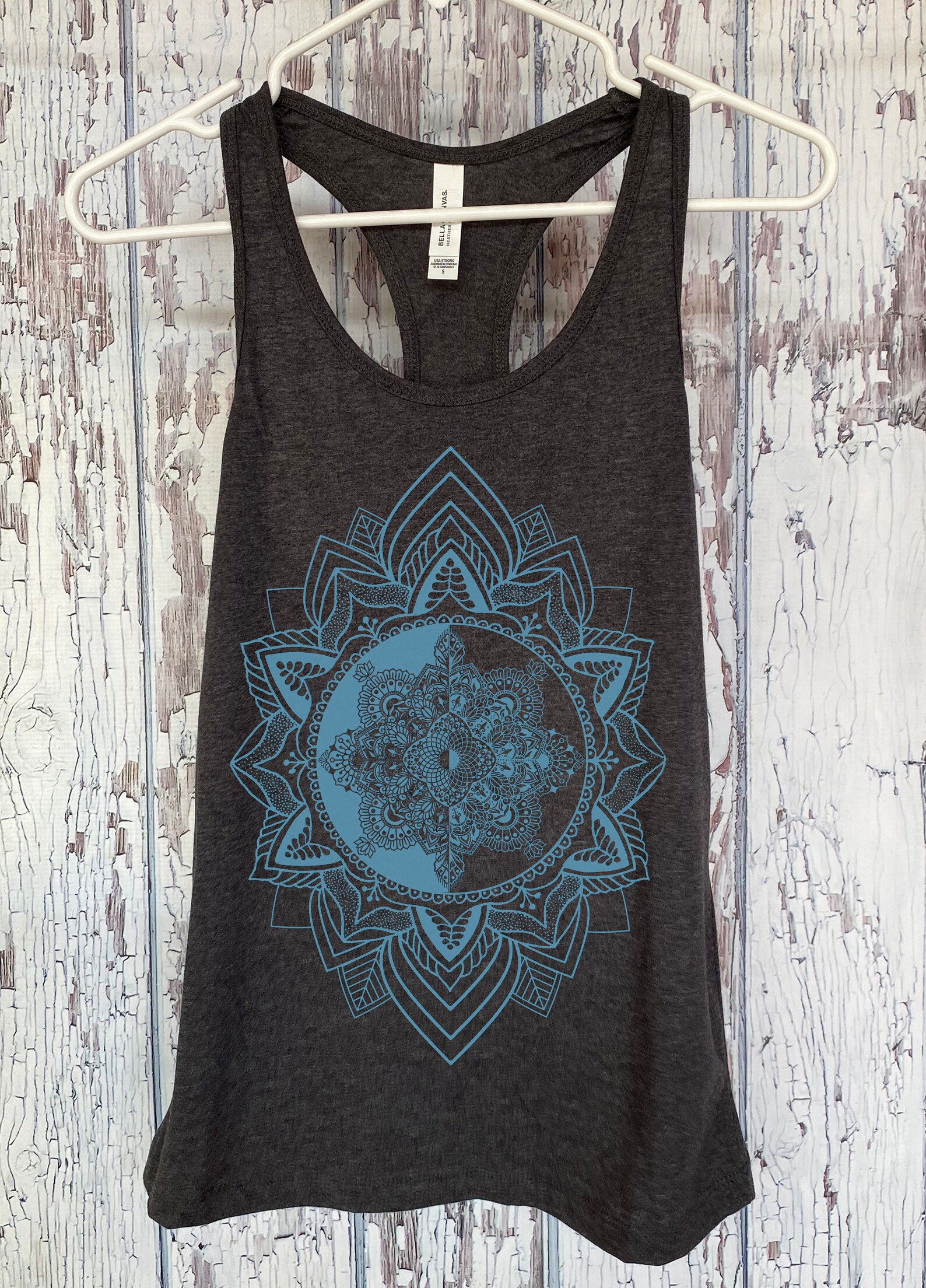 Women's HARMONIC MANDALA Tank Top Sacred Geometry Dotwork - Etsy