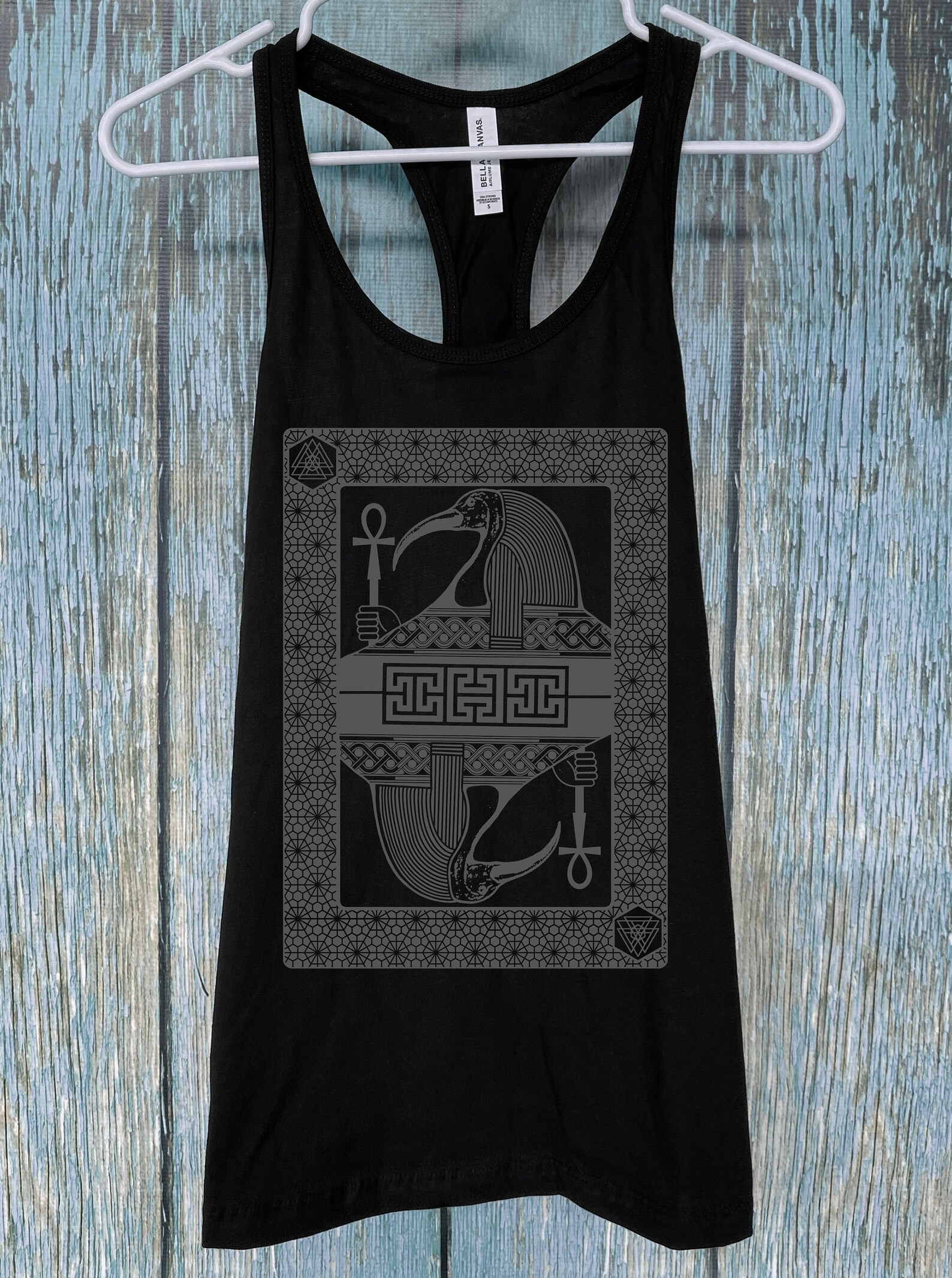 Women's THOTH Tank Top Egyptian SACRED GEOMETRY Screen Printed Shirt ...