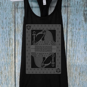 Women's THOTH Tank Top Egyptian SACRED GEOMETRY Screen Printed Shirt ...