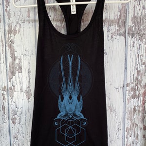Women's Symmetrical Sparrows Tank Dotwork Sacred Geometry Symmetry ...