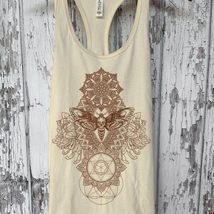 Women's IMPERMANENCE Mandala Tank Dotwork Sacred Geometry Psychedelic ...