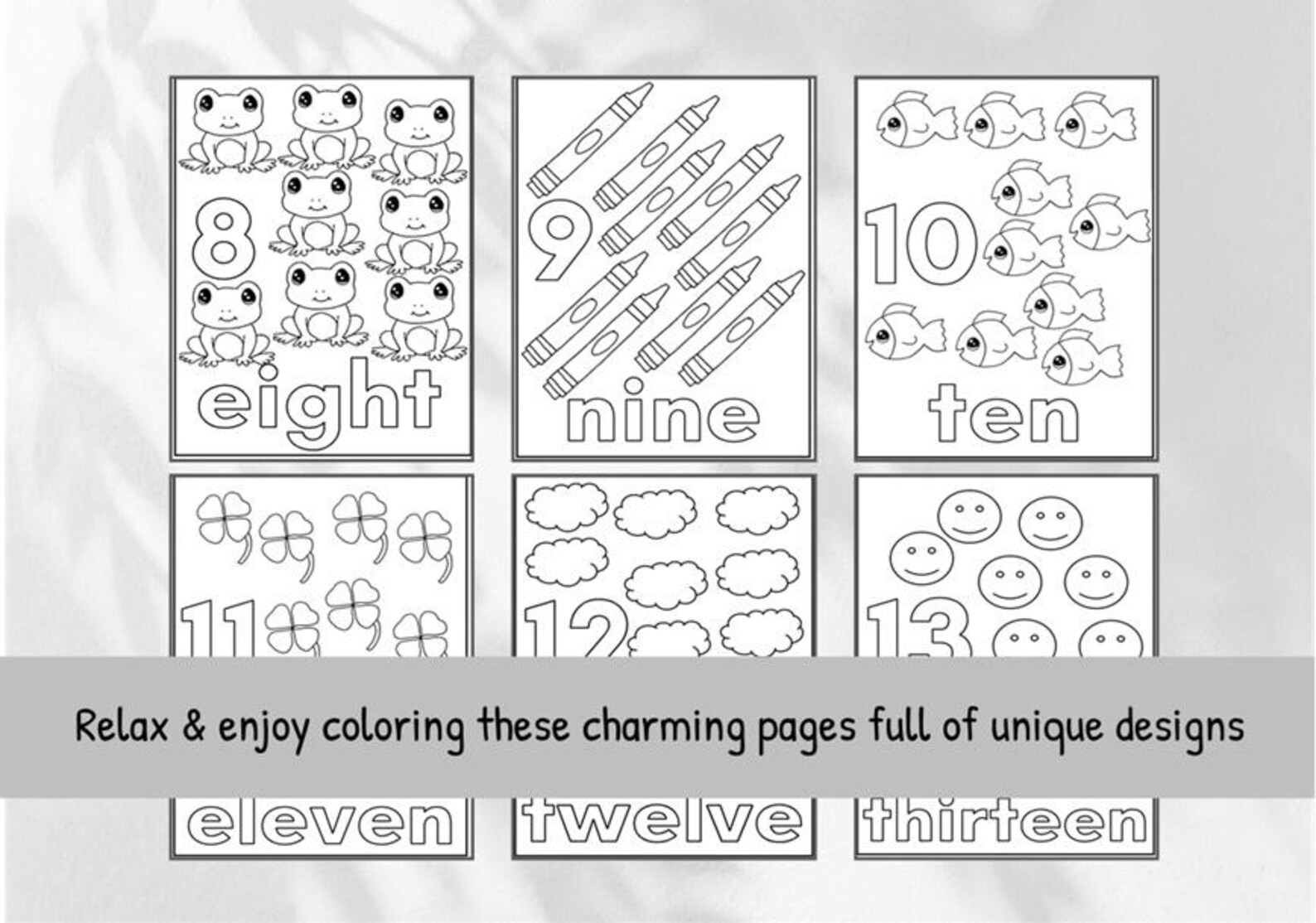 Kids Learning, Number Recognition Coloring Worksheets: Preschool ...