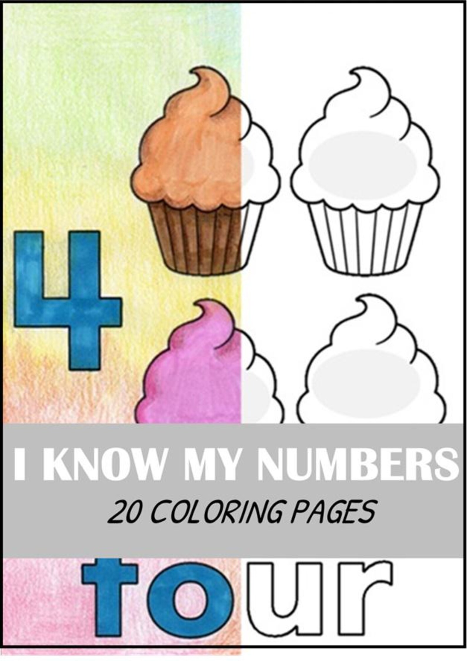 Kids Learning, Number Recognition Coloring Worksheets: Preschool ...