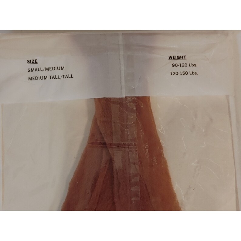 2 Pair Vintage 60's Pantyhose Small/med Tall Black & Suntan Kresge K ...