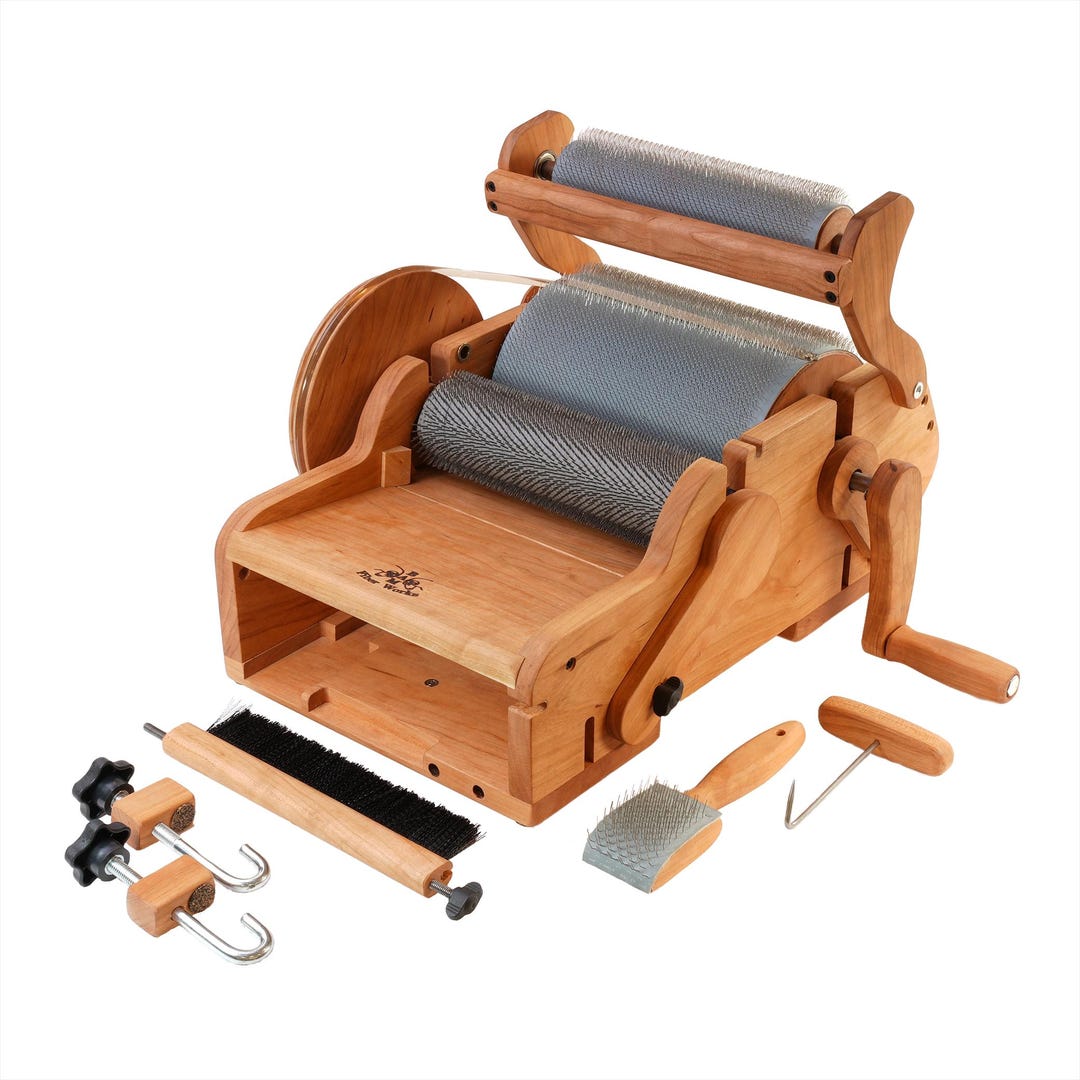Deluxe Drum Carder With Patent Pending Drum Cleaner - Etsy