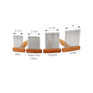 Large Wool Combs- Single or Double Row - Fine or Extra Fine - Smooth ...