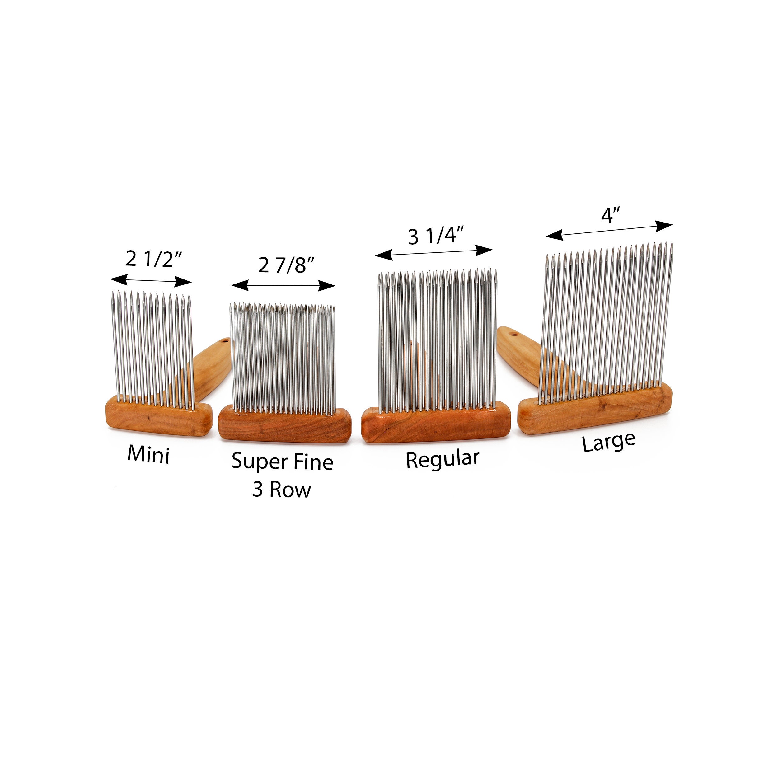 Mini Wool Combs- Single or Double Row - Fine or Extra Fine - Smooth ...