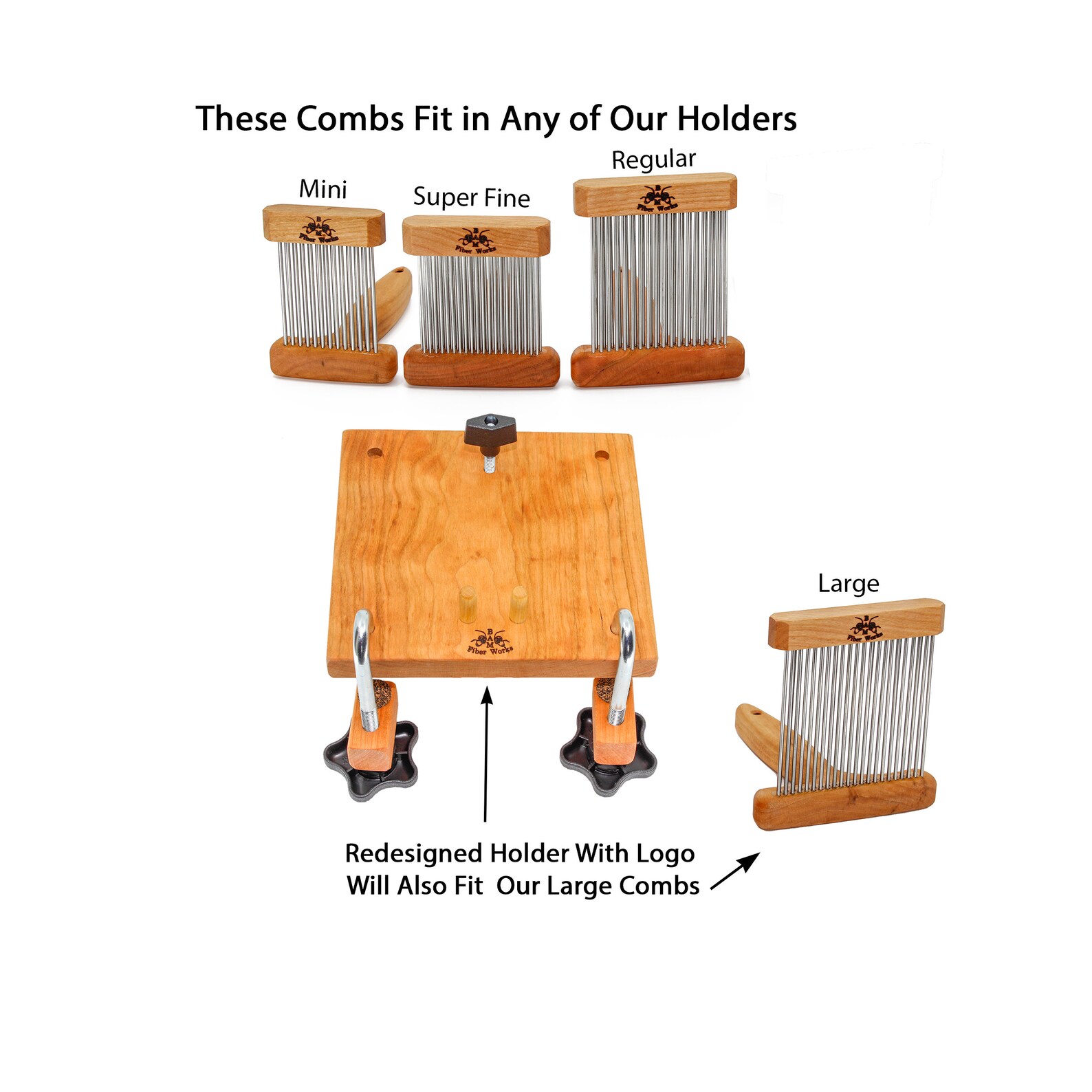 Large Wool Combs- Single or Double Row - Fine or Extra Fine - Smooth ...