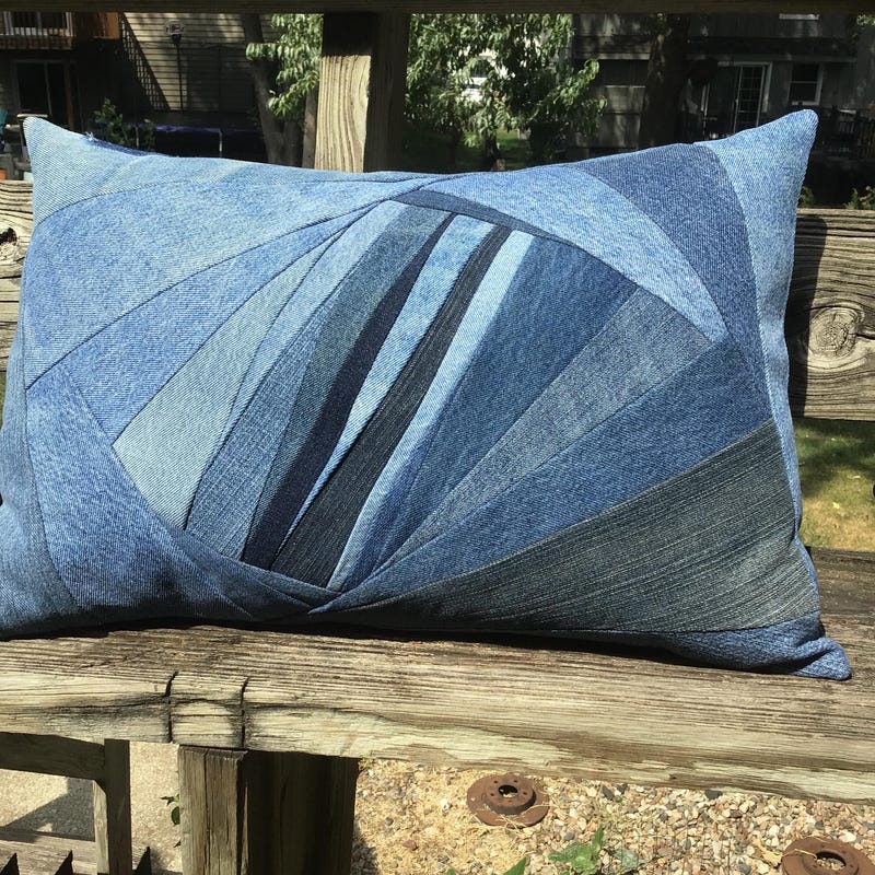 Denim Pillow - Etsy