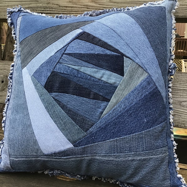 Denim Pillow - Etsy
