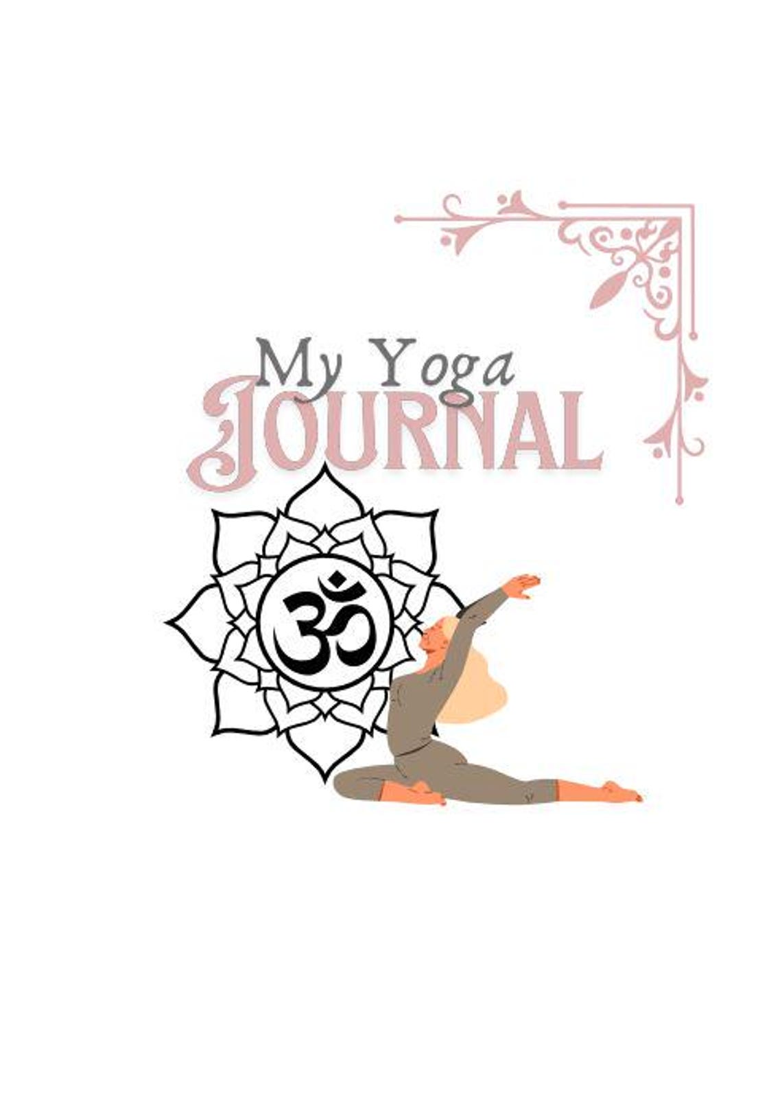 A Yoga Journal | Yoga Template Personal Practice | Wellbeing Tracker ...