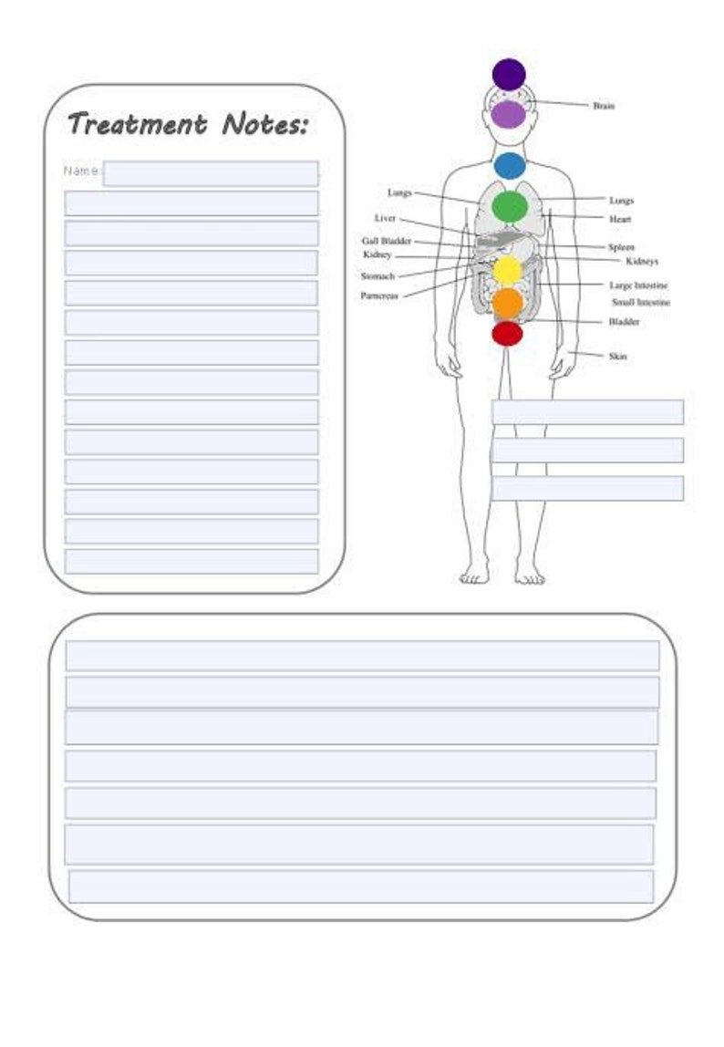 Reiki Documentation Fillable & Printable PDF for Reiki Practitioners ...