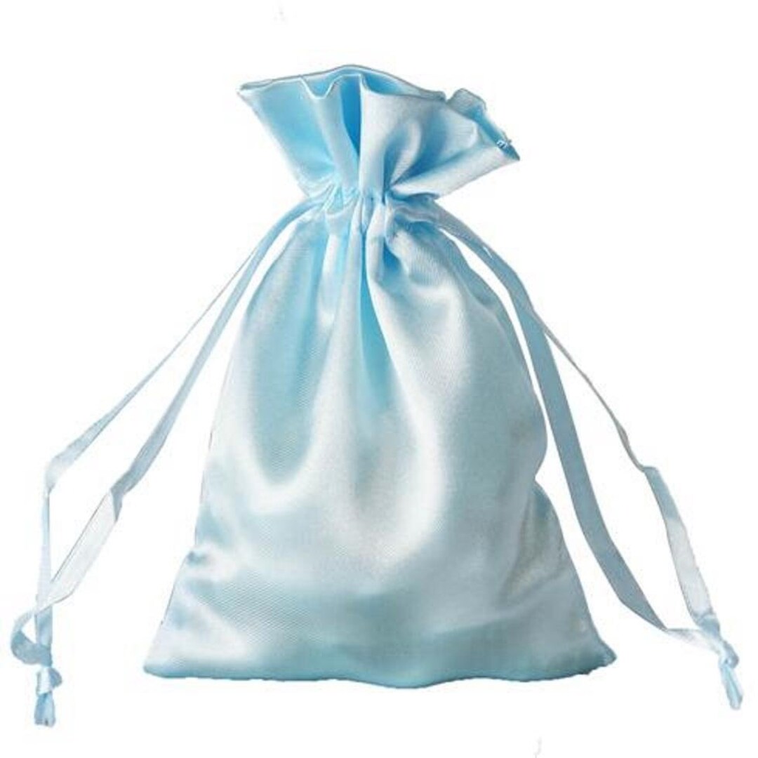 Satin Drawstring Baby Blue Bags 3x4 4x6 5x7 6x9 - Etsy