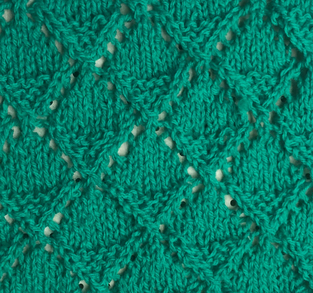 Knitted Eyelet Lace Patterns for Squares or Knitted Projects as PDF ...