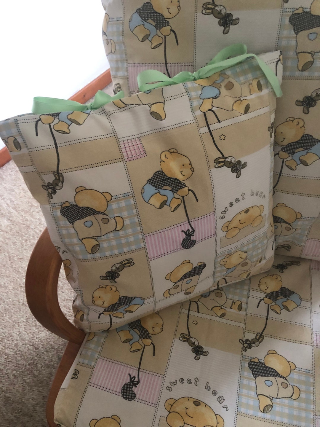 Teddy Bear Nursery Upcycled Rocking Chair - Etsy