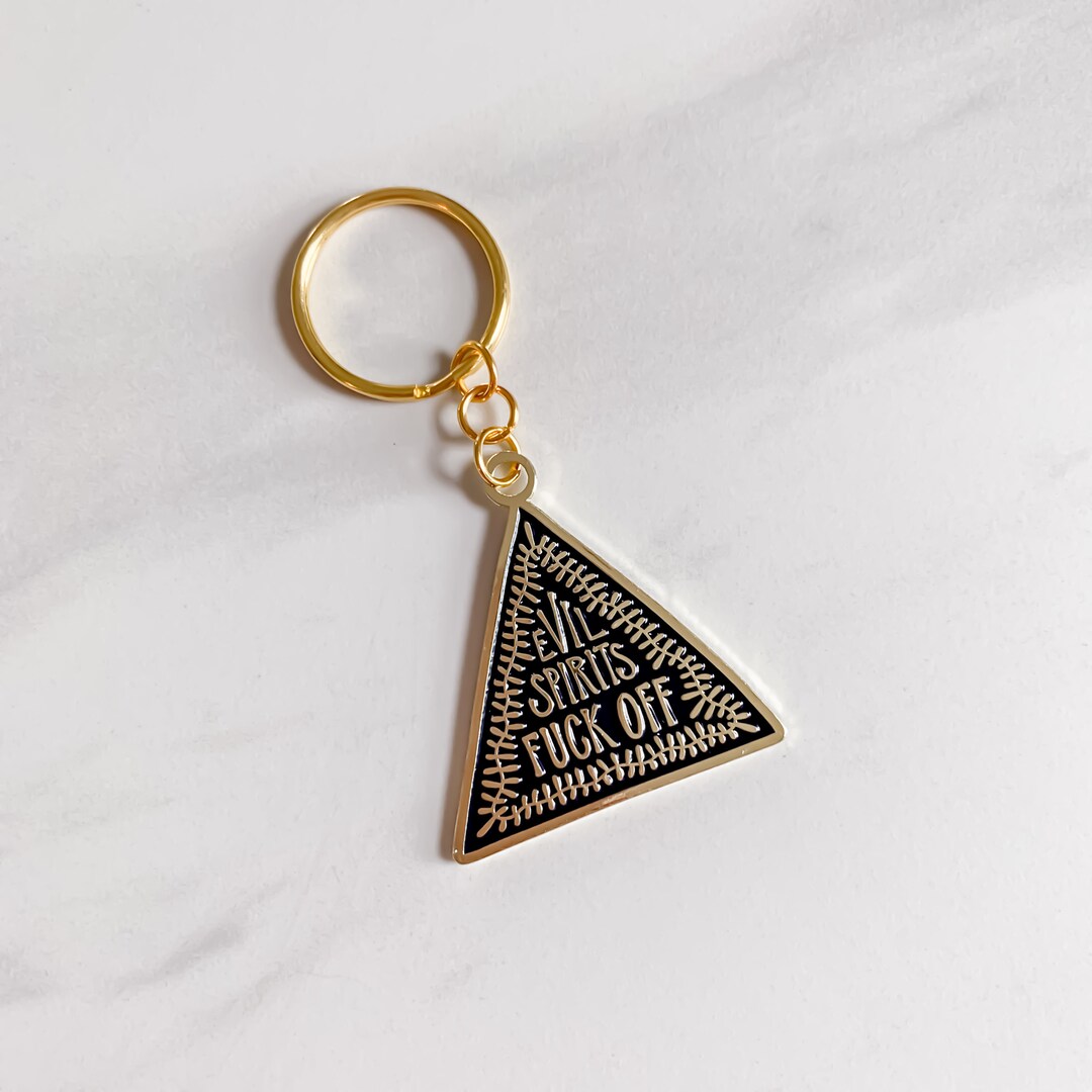 Evil Spirits Enamel Keychain - Etsy