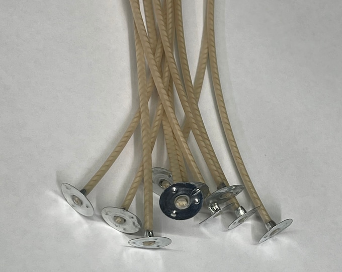 CDN Candle Wicks | Stabilio KST| 6" Long, Pretabbed, Prewaxed | Bulk 12 ...