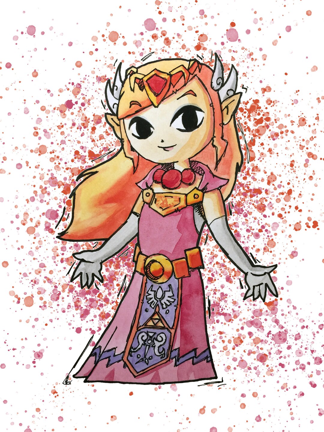 Princess Zelda Print - Etsy