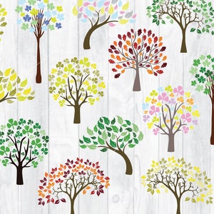 Tree SVG, Tree Sticker, Tree Clipart, Tree Vinyl Decal, Svg Files for ...
