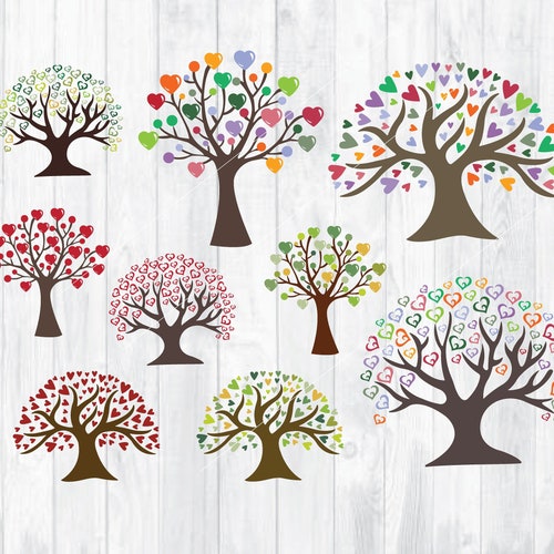 Tree SVG DXF Tree Sticker Tree Clipart Tree Vinyl Decal - Etsy